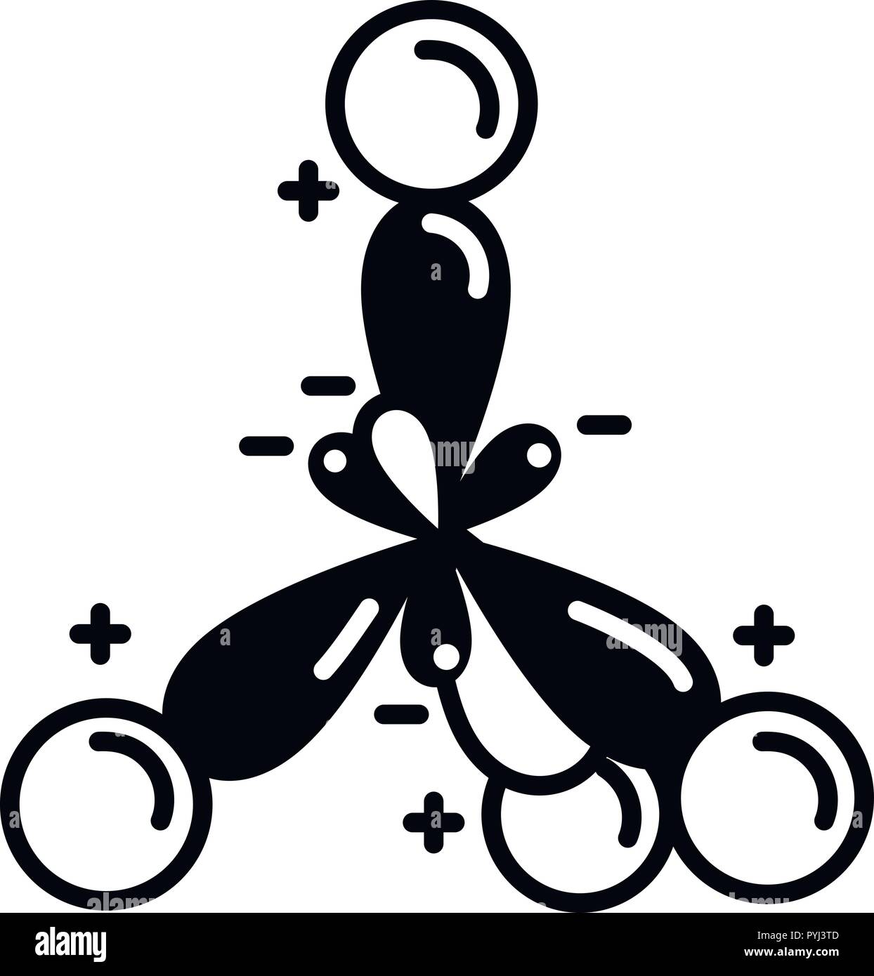 Ionic molecule icon, simple style Stock Vector Image & Art - Alamy