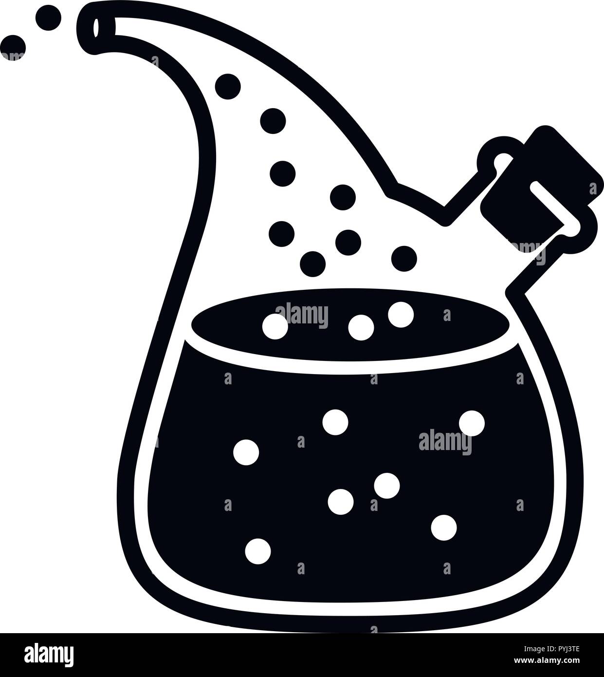 Boiling lab flask icon, simple style Stock Vector Image & Art - Alamy