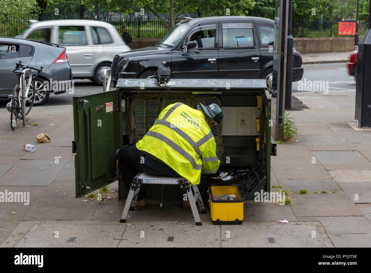 Bt british telecom street cabinet hi-res stock photography and images ...