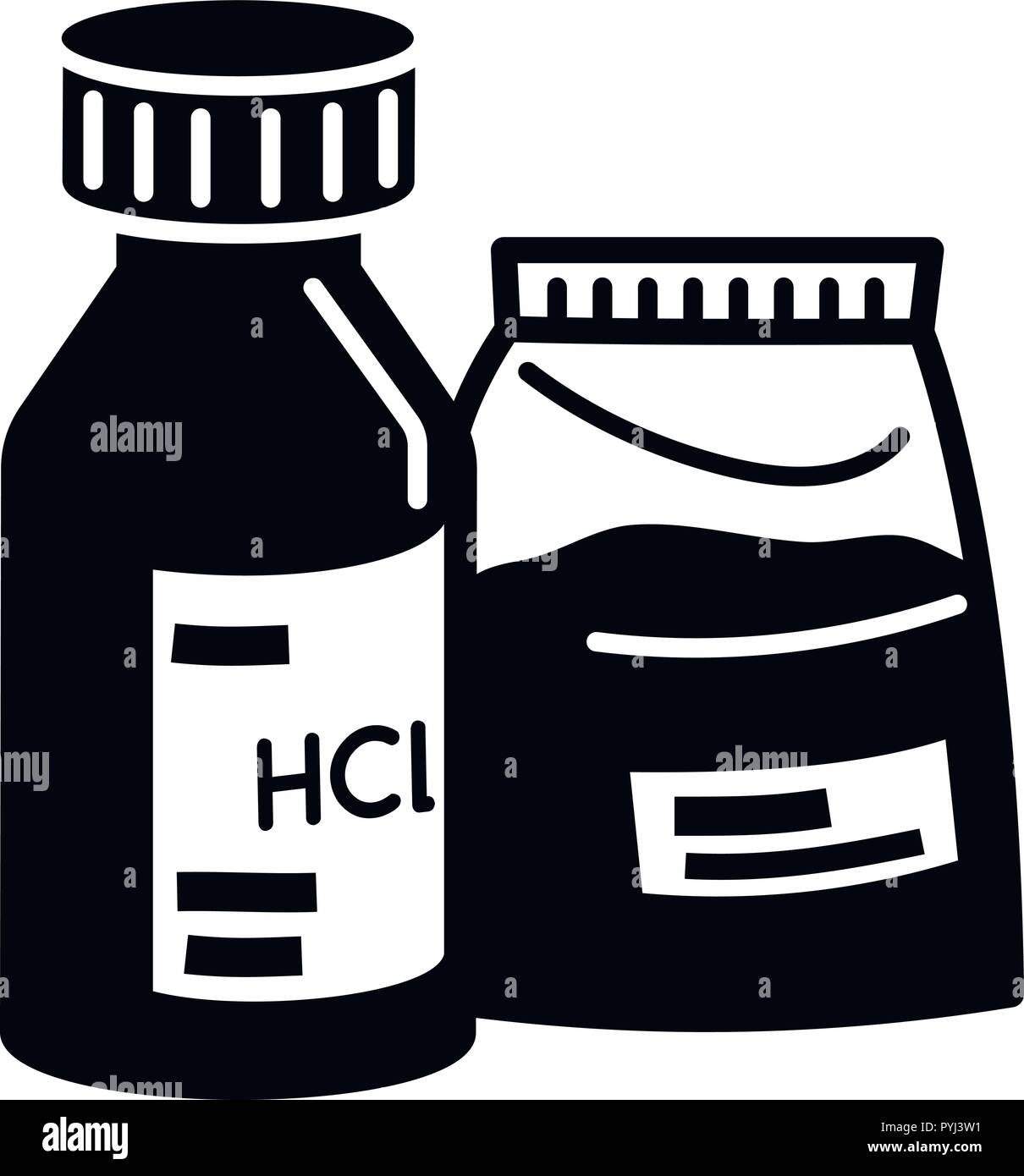 Hydrochloric acid Stock Vector Images - Alamy