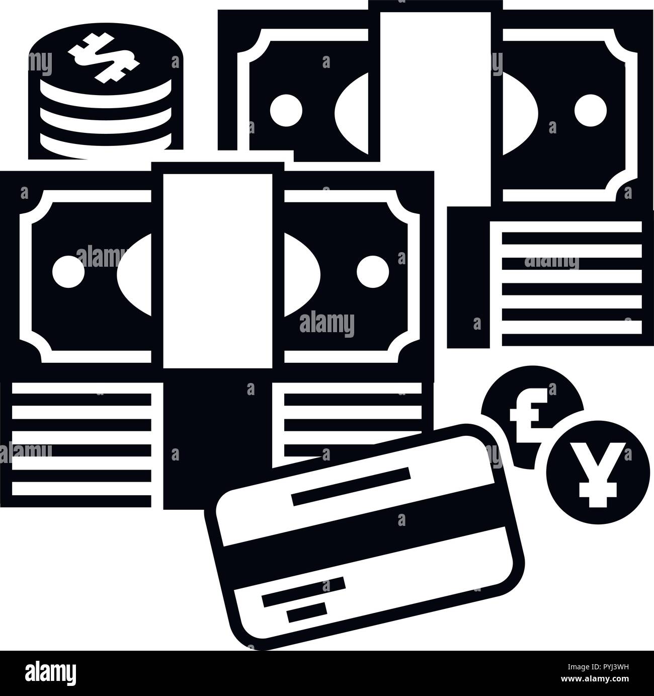 Finance money icon, simple style Stock Vector Image & Art - Alamy