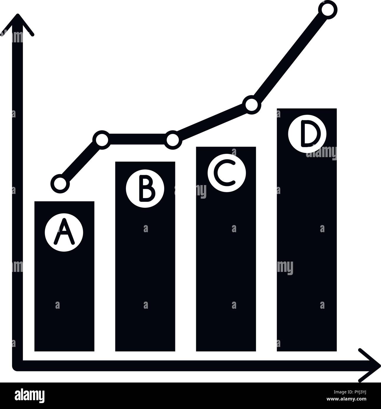 Grow up chart icon, simple style Stock Vector Image & Art - Alamy