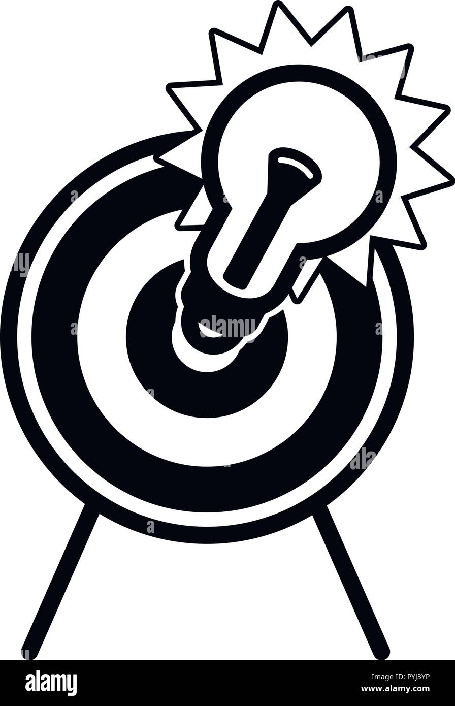 Bulb target icon, simple style Stock Vector Image & Art - Alamy