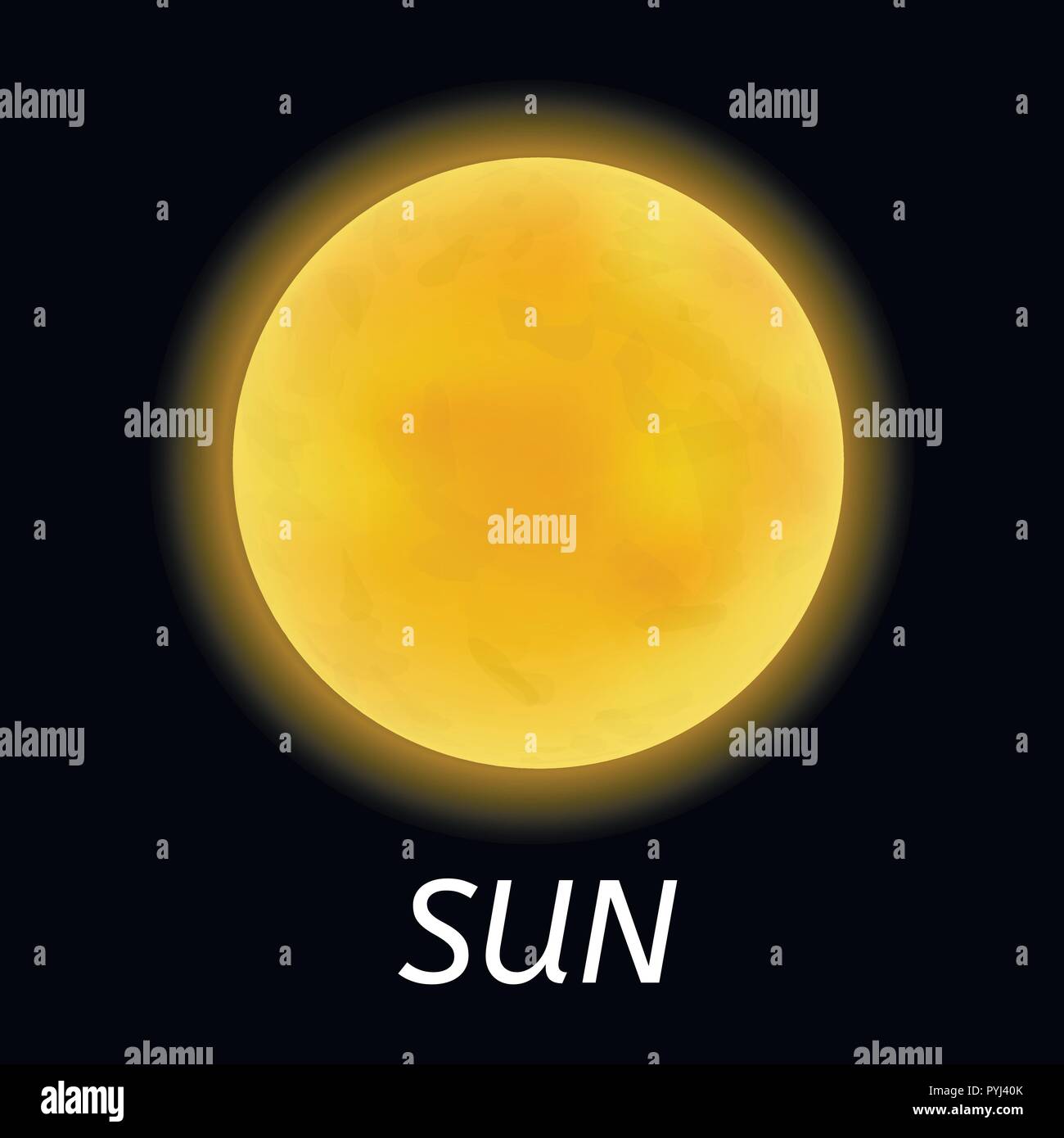 Space sun icon, realistic style Stock Vector Image & Art - Alamy