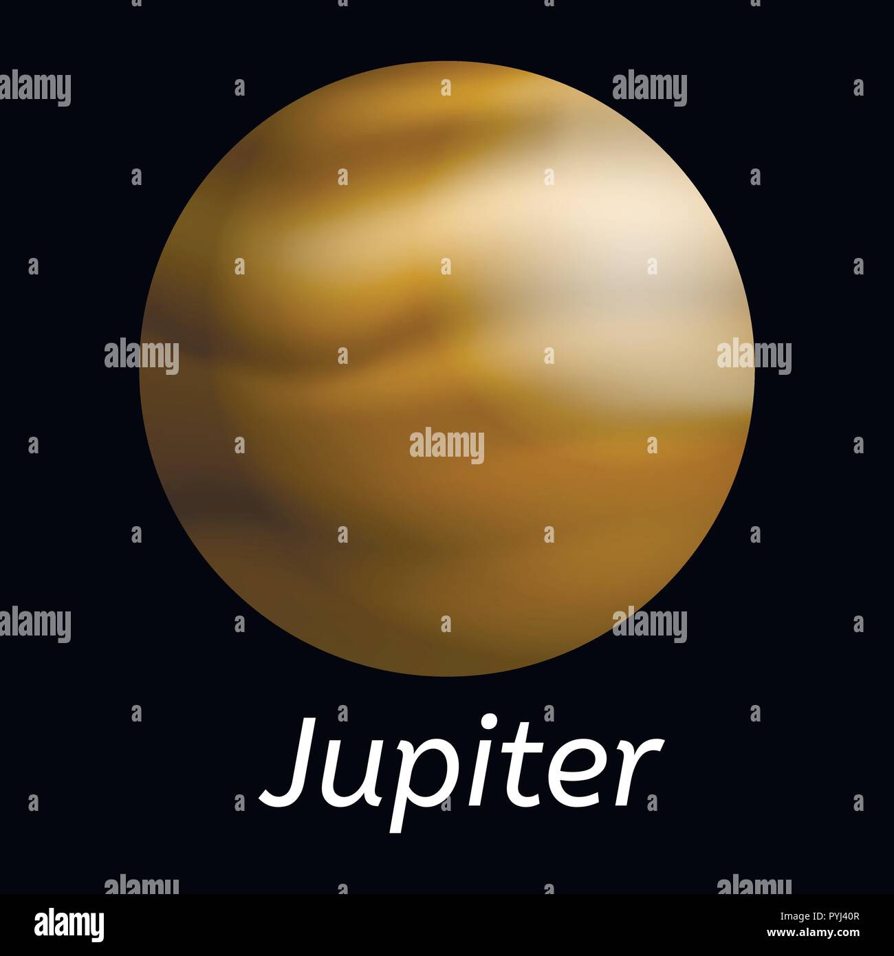 Jupiter planet icon, realistic style Stock Vector Image & Art - Alamy