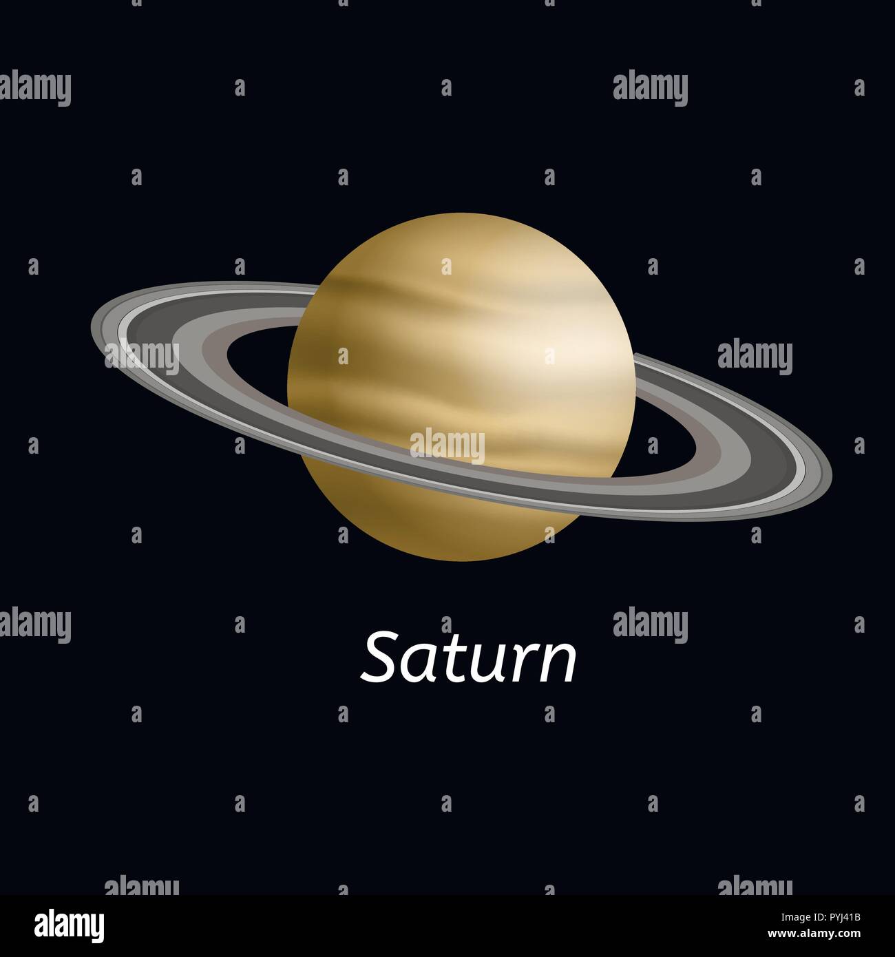 Saturn planet icon, realistic style Stock Vector Image & Art - Alamy