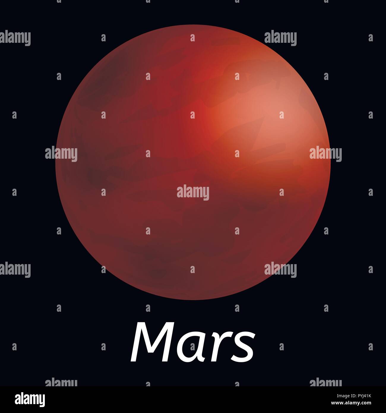 Mars planet icon, realistic style Stock Vector Image & Art - Alamy