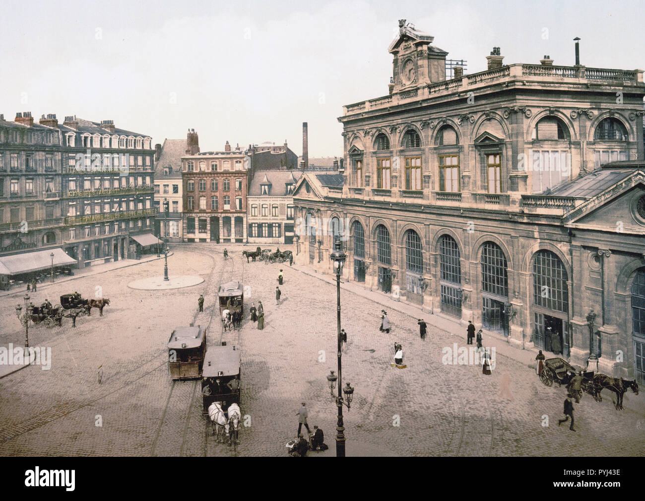 Railway station 1890 france hi-res stock photography and images - Alamy