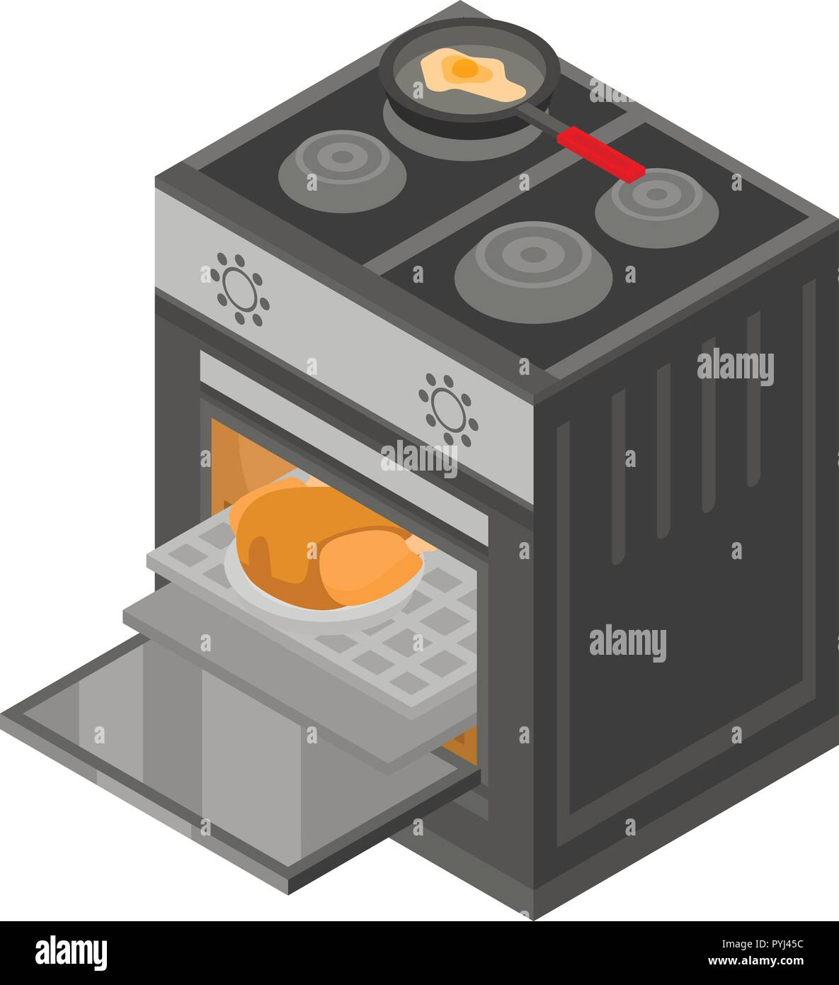 Gas stove icon cartoon style hi-res stock photography and images - Alamy