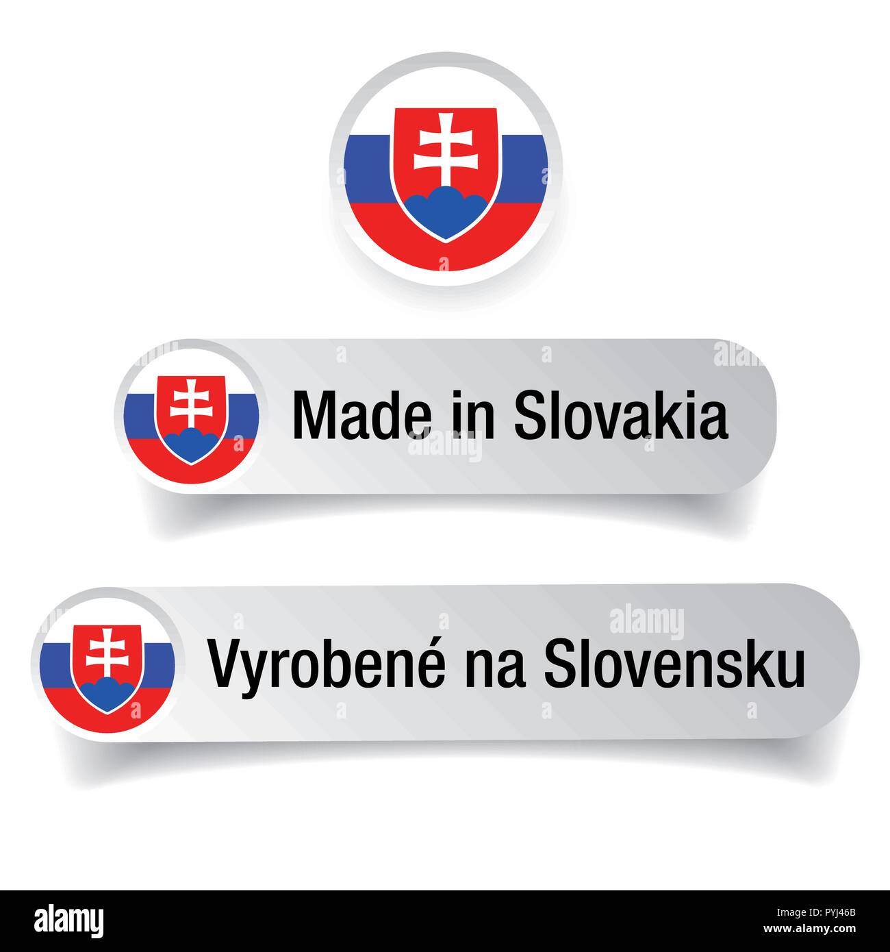 Made in Slovakia label set Stock Vector Image & Art - Alamy