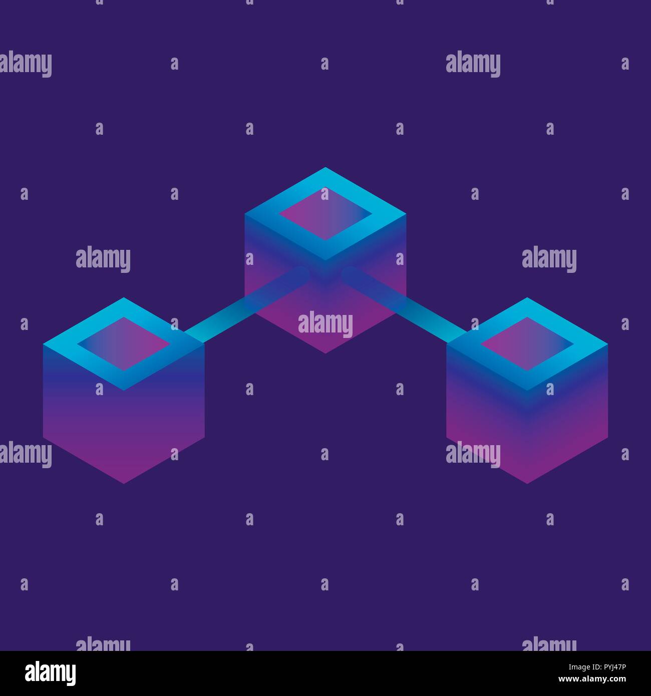 Futuristic connection icon, isometric style Stock Vector Image & Art ...