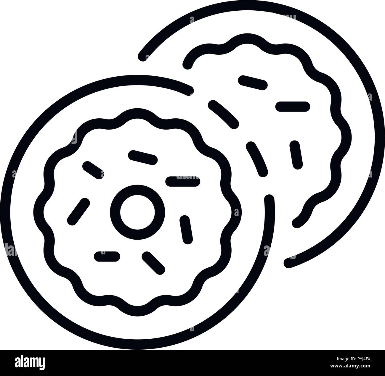 Judaism sweet bakery icon Stock Vector Images - Alamy