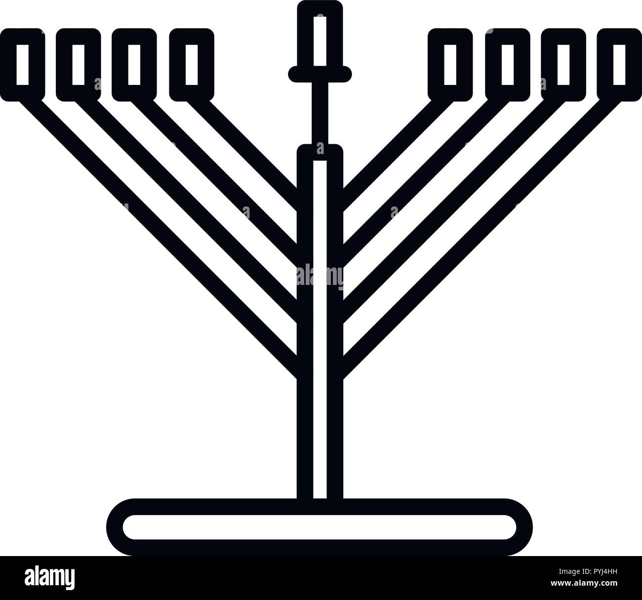 Chandelier icon outline black Stock Vector Images - Alamy