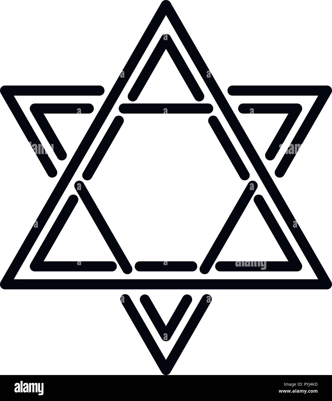 David star icon, outline style Stock Vector Image & Art - Alamy