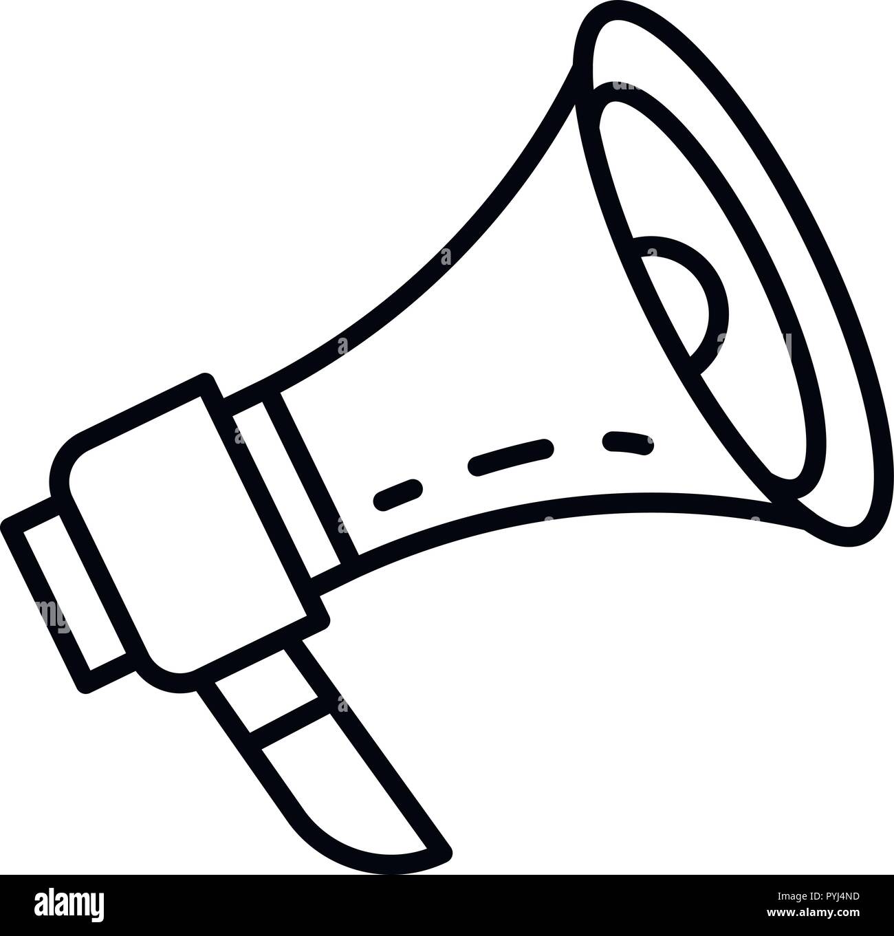 Hand speaker icon, outline style Stock Vector Image & Art - Alamy