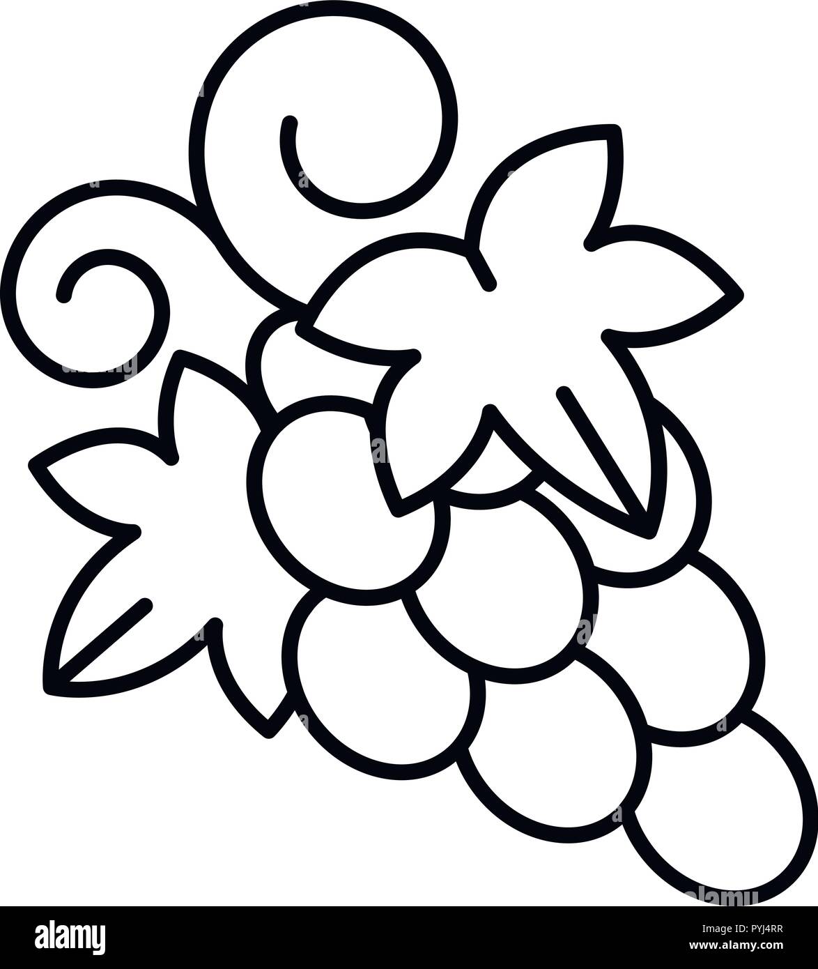 Table grape icon, outline style Stock Vector Image & Art - Alamy