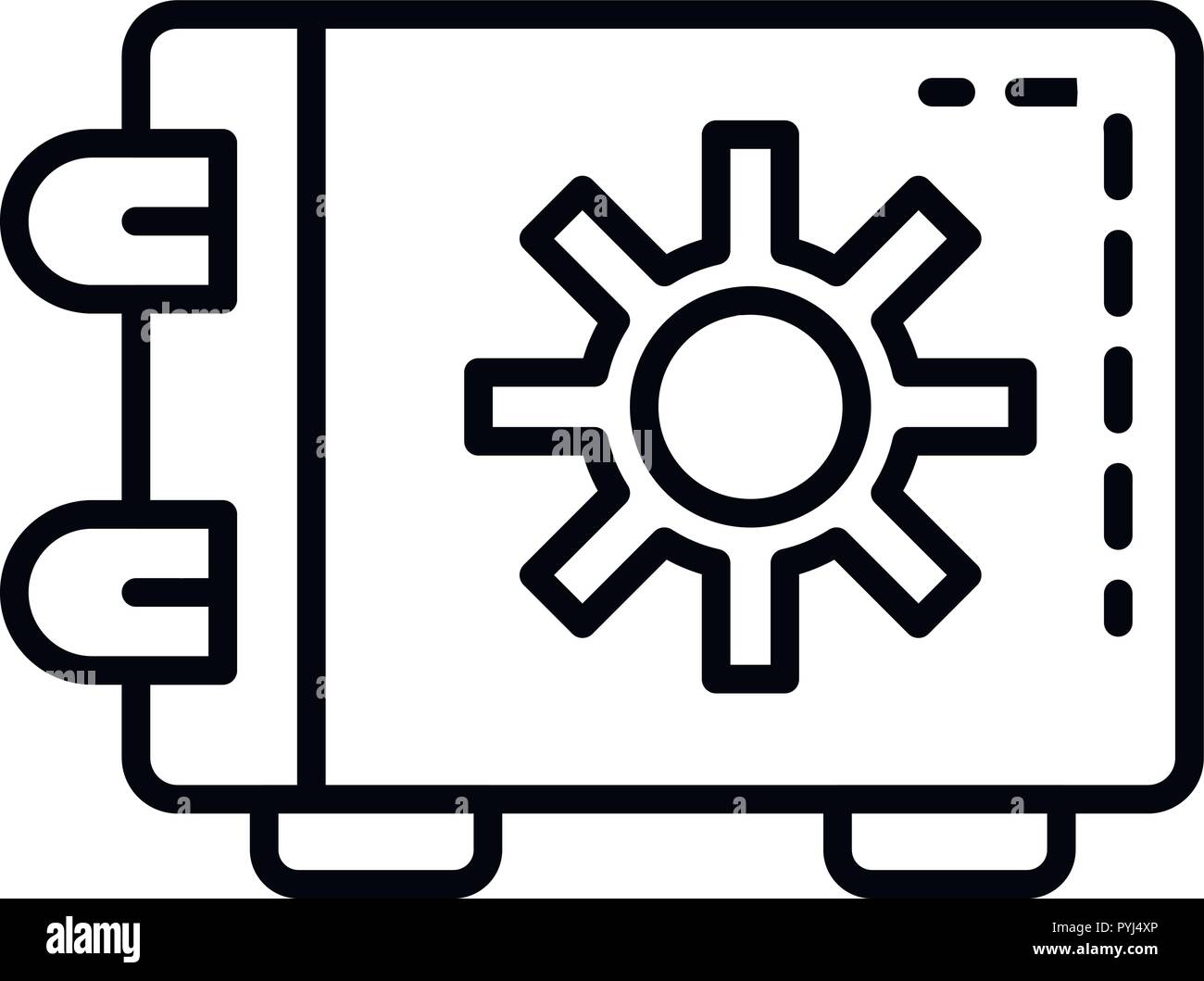 Money safe icon, outline style Stock Vector Image & Art - Alamy