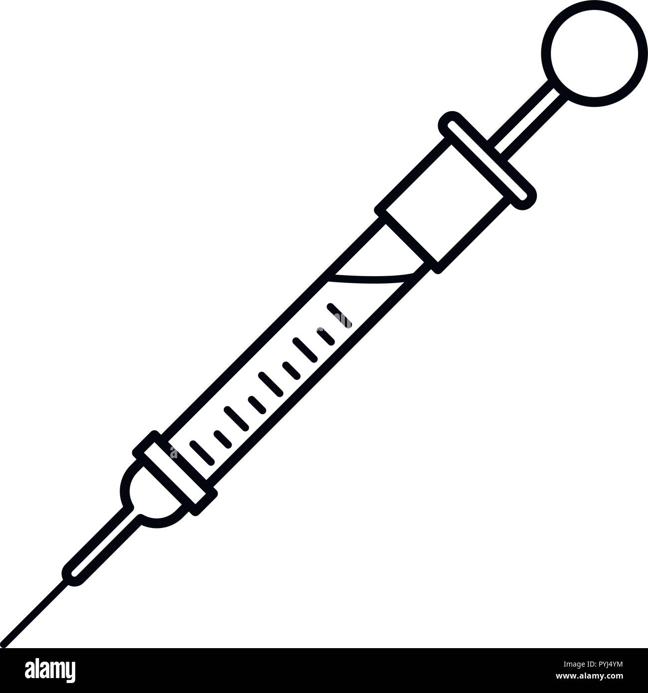 Small syringe icon, outline style Stock Vector Image & Art - Alamy