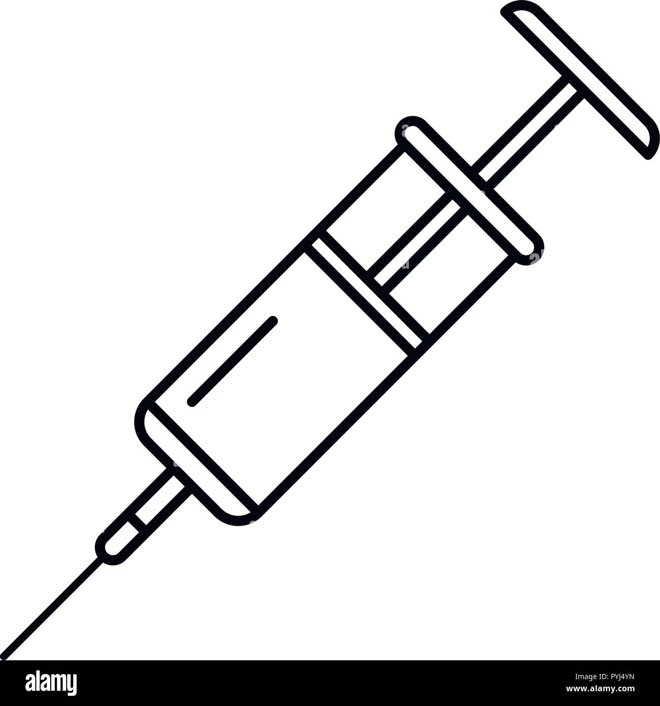 Syringe icon, outline style Stock Vector Image & Art - Alamy