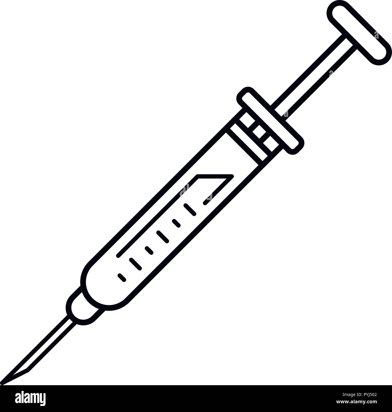 Medical new syringe icon, outline style Stock Vector Image & Art - Alamy