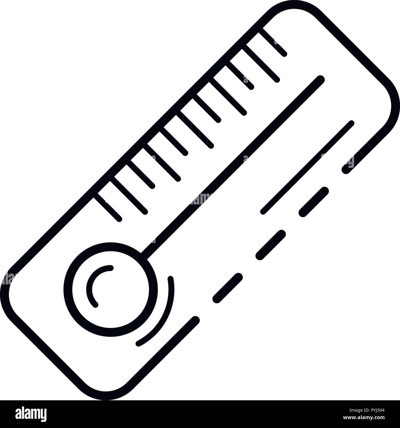Thermometer icon, outline style Stock Vector Image & Art - Alamy