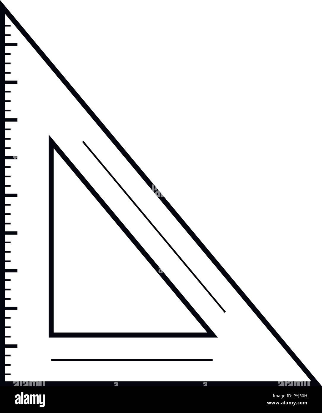 Angle ruler icon, outline style Stock Vector Image & Art - Alamy