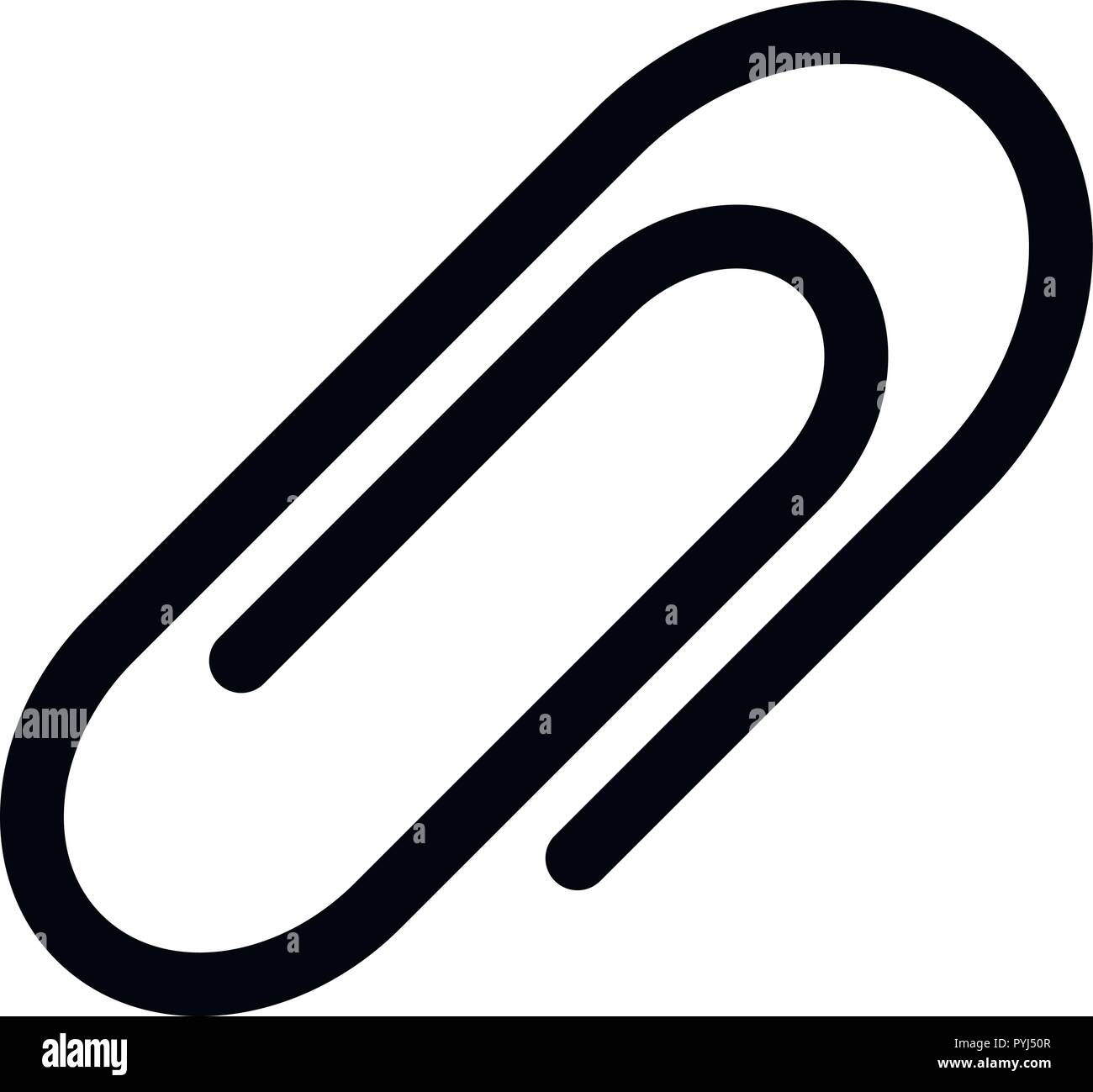 Metal paper clip icon, outline style Stock Vector Image & Art - Alamy