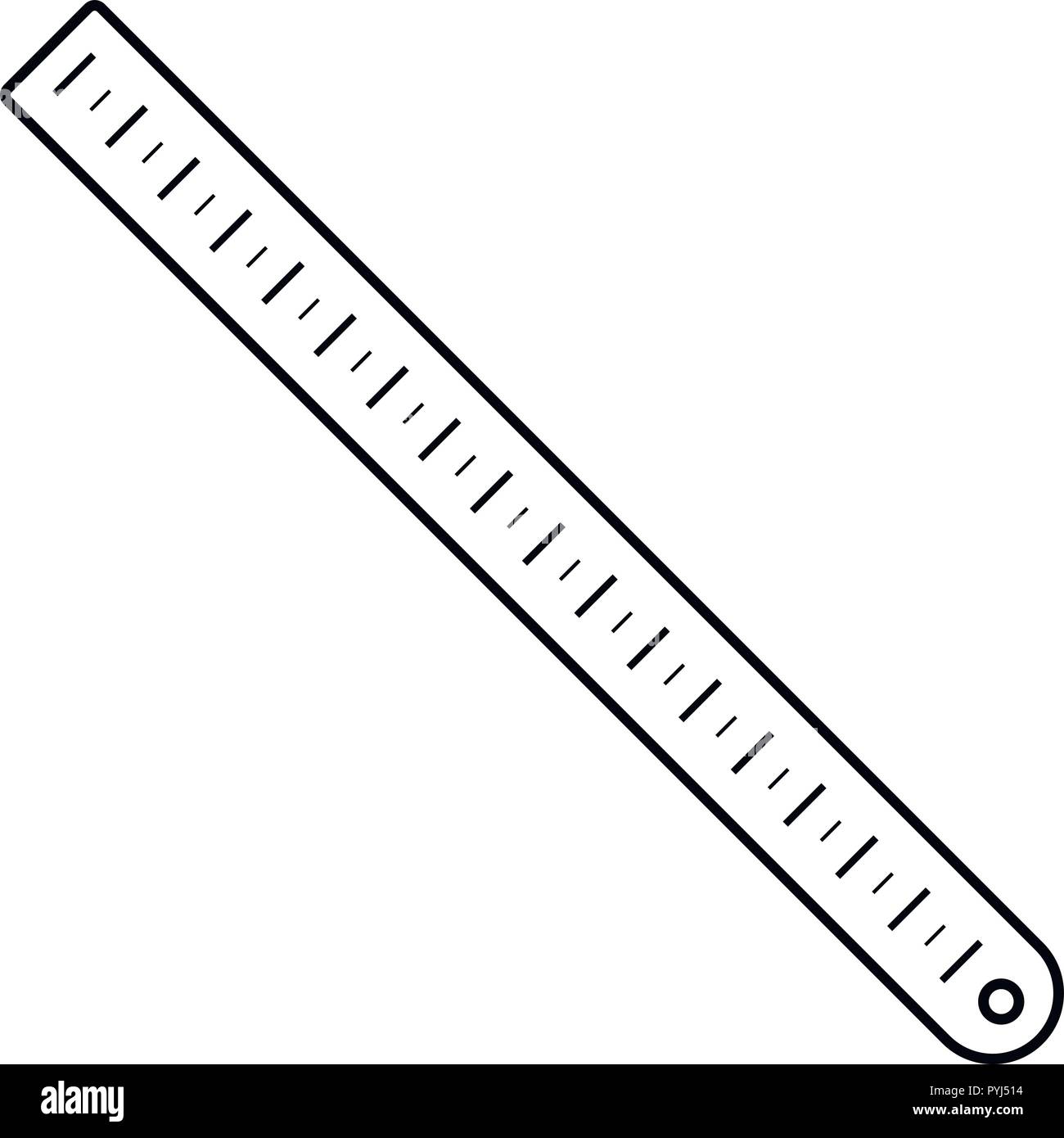 School ruler icon, outline style Stock Vector Image & Art - Alamy