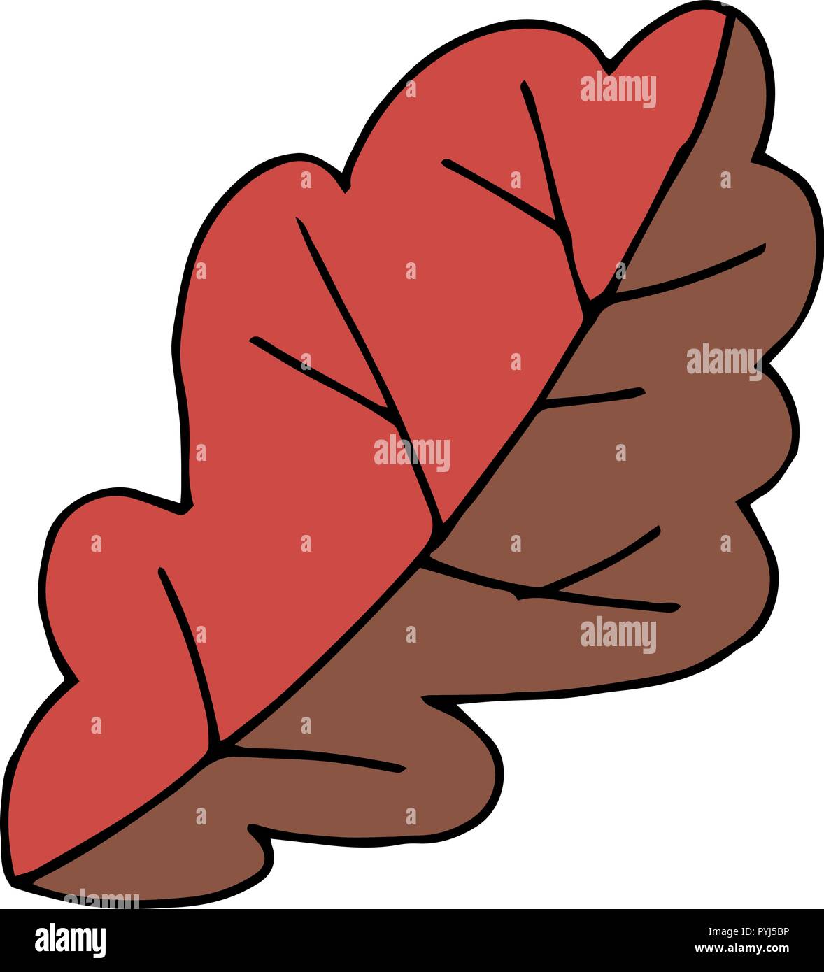 Cartoon red maple leaf hi-res stock photography and images - Alamy