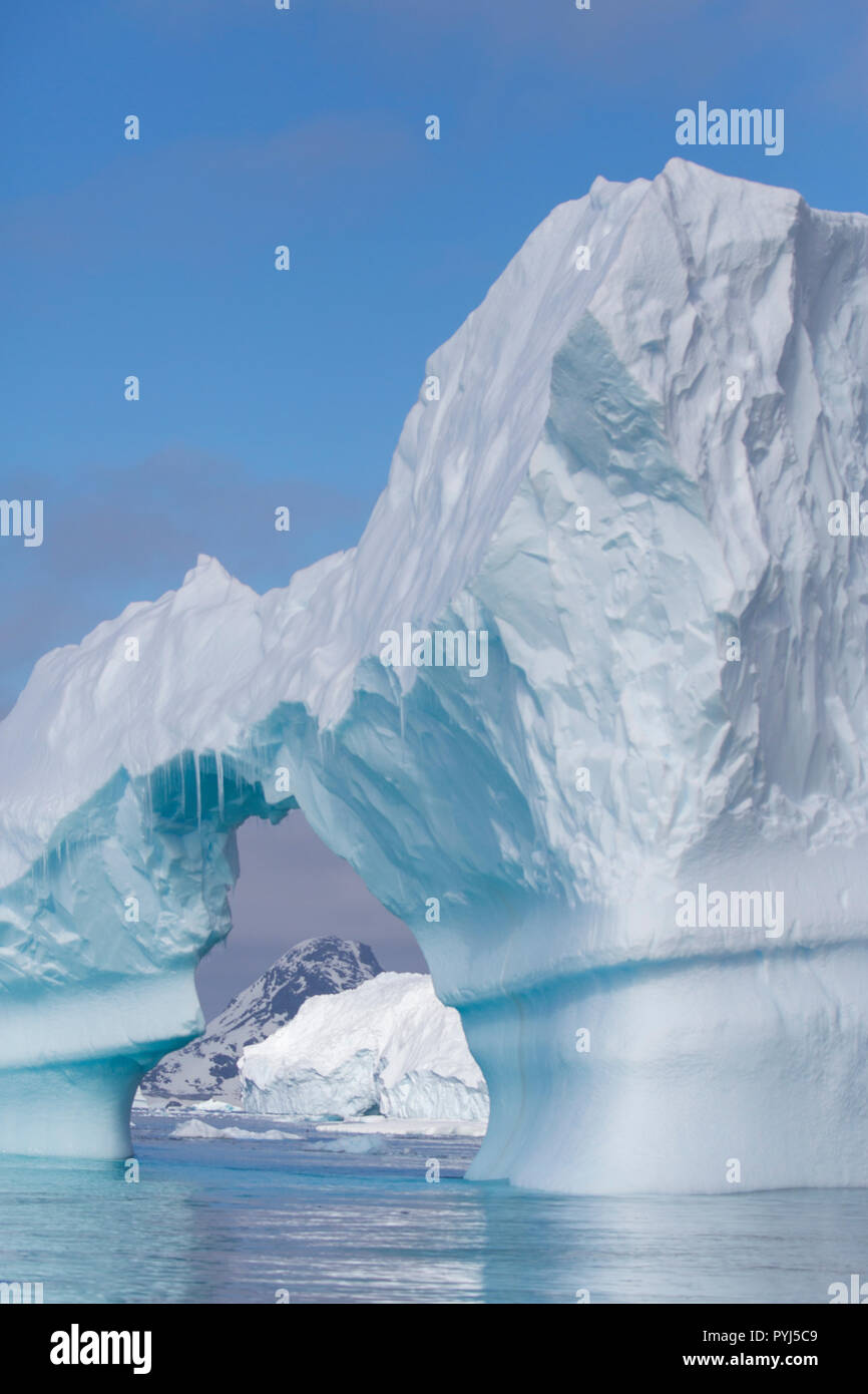Iceberg with arch, Antarctica Stock Photo - Alamy
