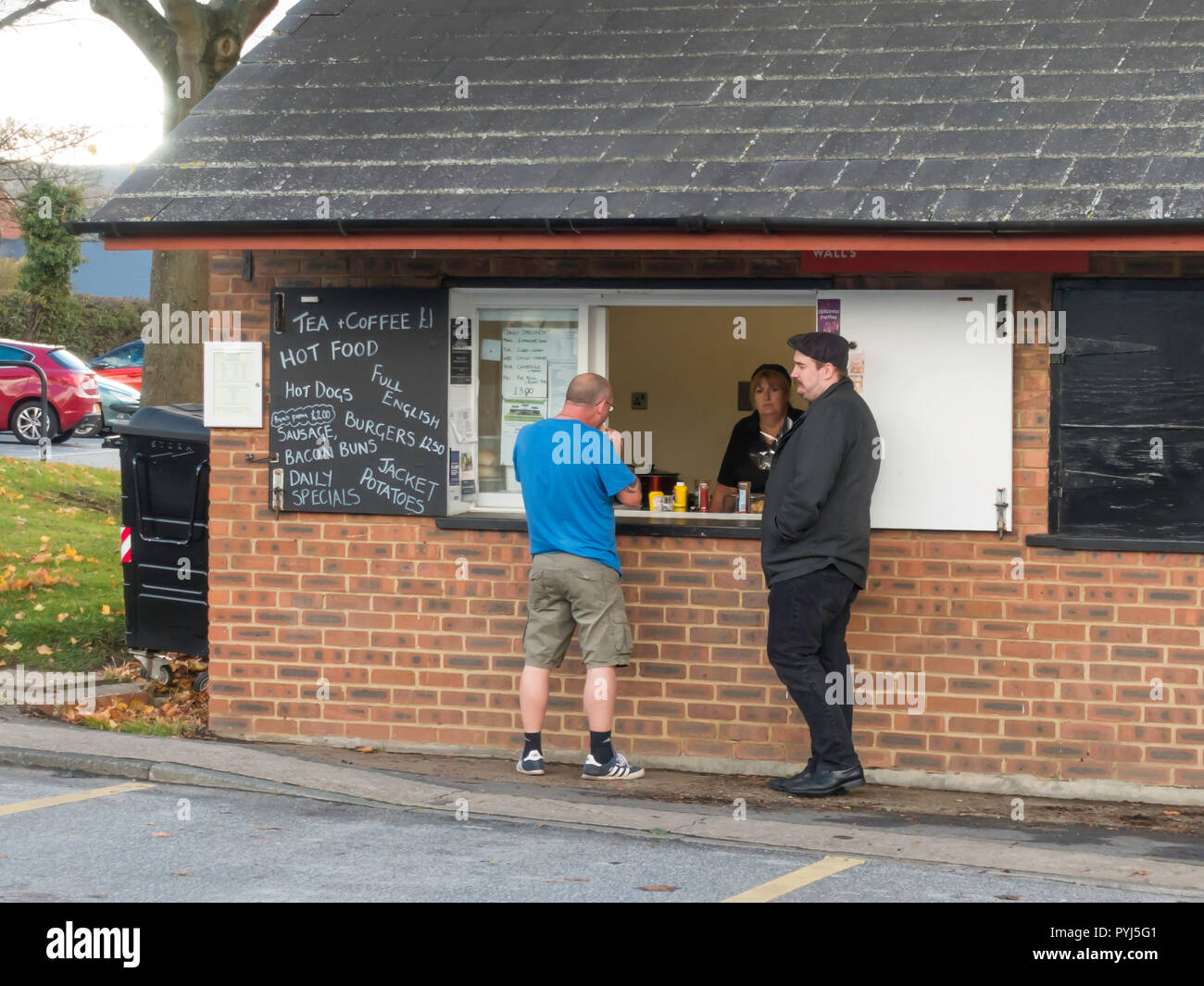 Stall two men hi-res stock photography and images - Alamy