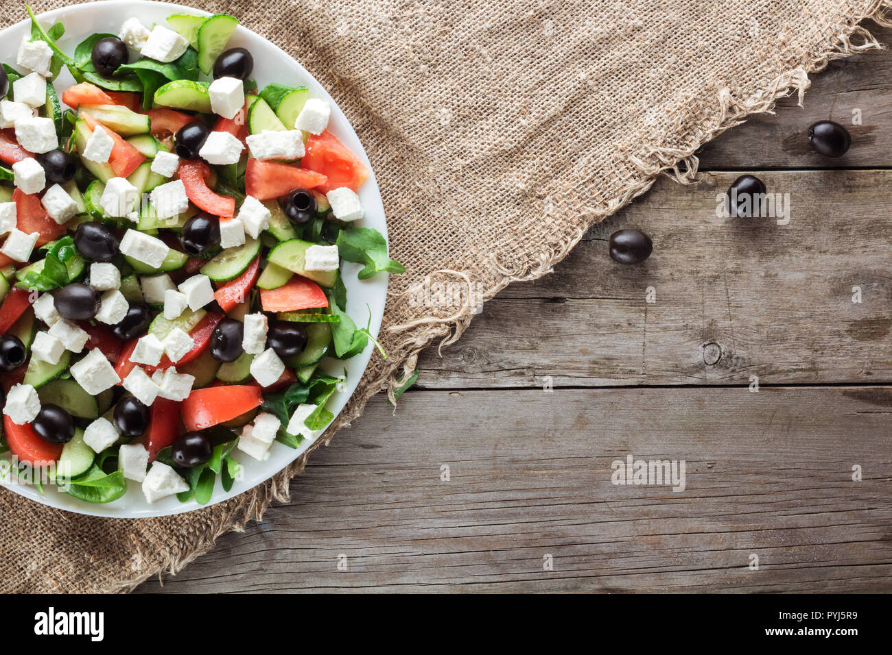 Fresh greek salad tomato hi-res stock photography and images - Alamy