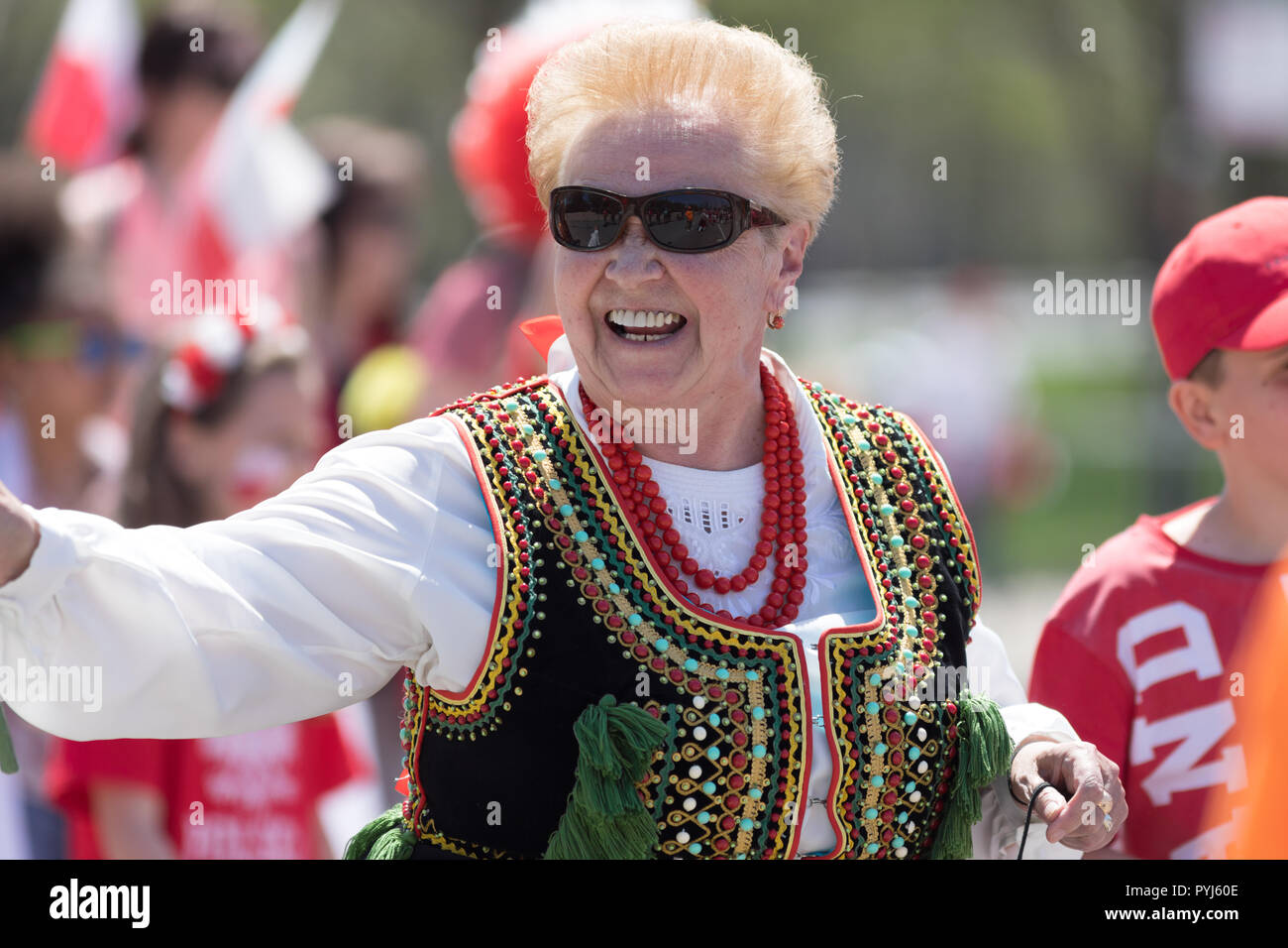 Chicago, Illinois, USA - May 5, 2018: The Polish Constitution Day ...