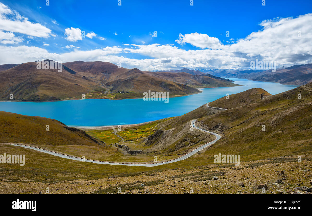 Beautiful landscape in Tibet Stock Photo - Alamy