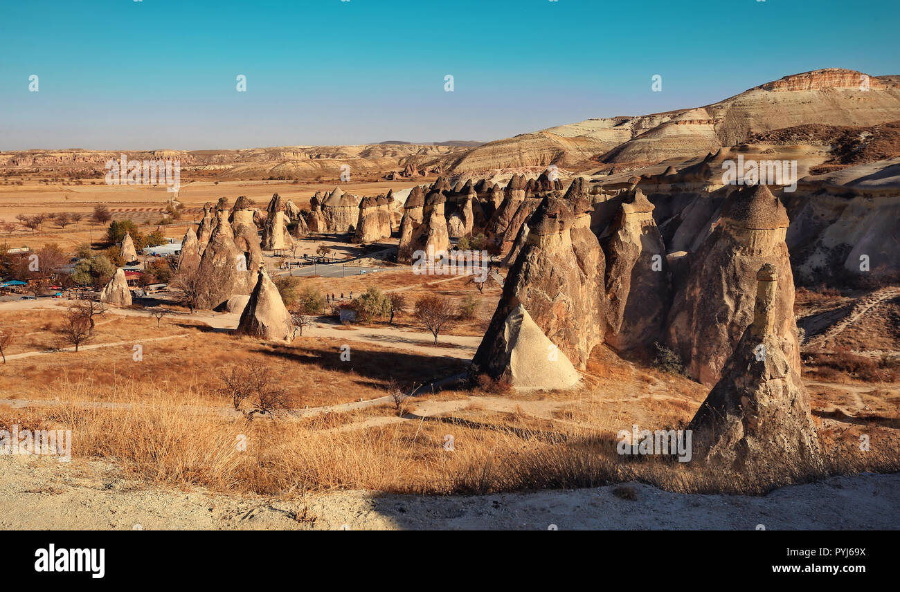 Cappadocia, Turkey. Fairy Chimney. Multihead stone mushrooms in the ...