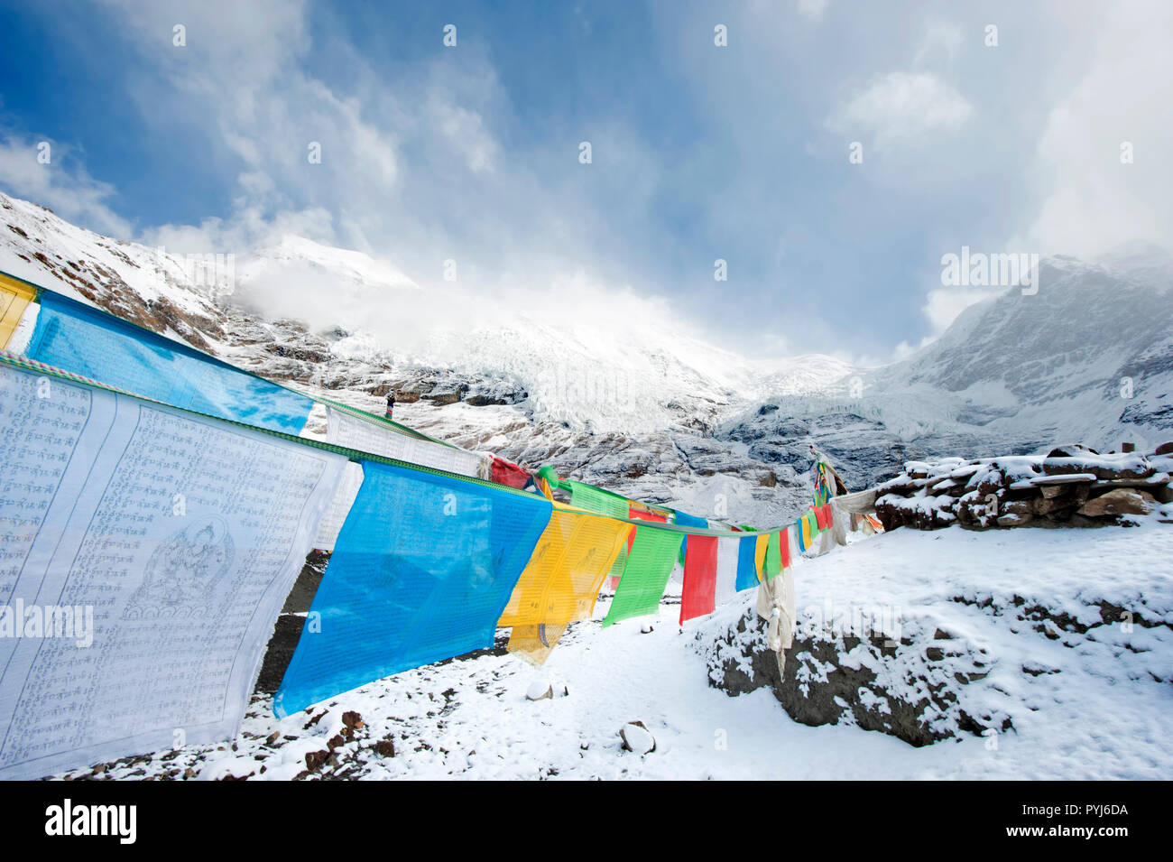 Mount everest tibet winter hi-res stock photography and images - Alamy