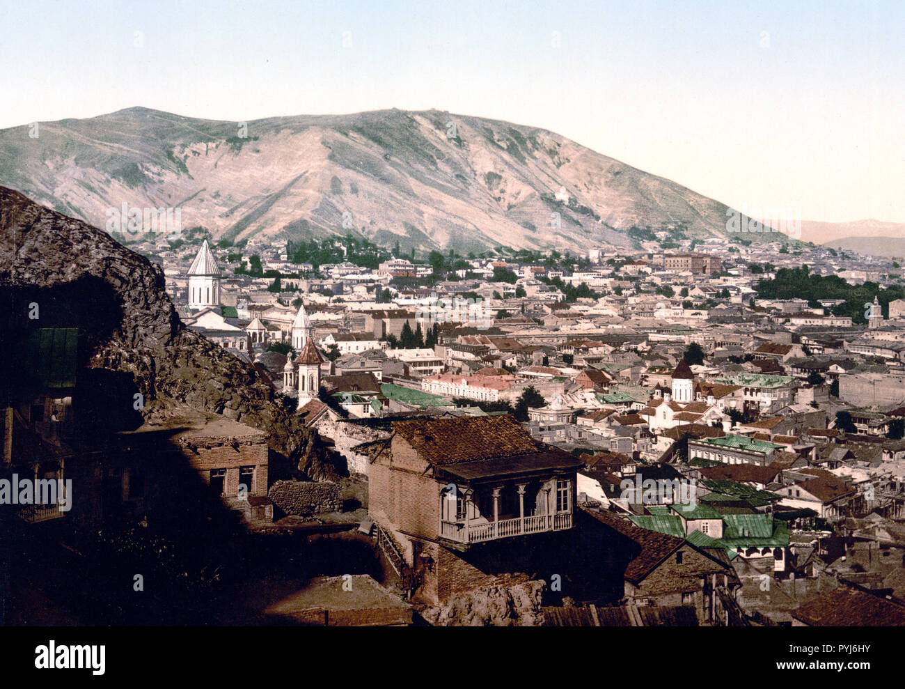 From the road to the fortress, Tiflis, Russia, (i.e., Tbilisi, Georgia ...