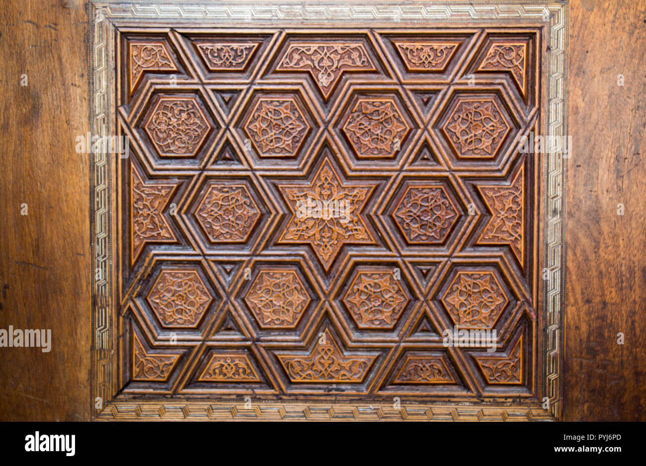 Ottoman Turkish art with geometric patterns on surfaces Stock Photo - Alamy