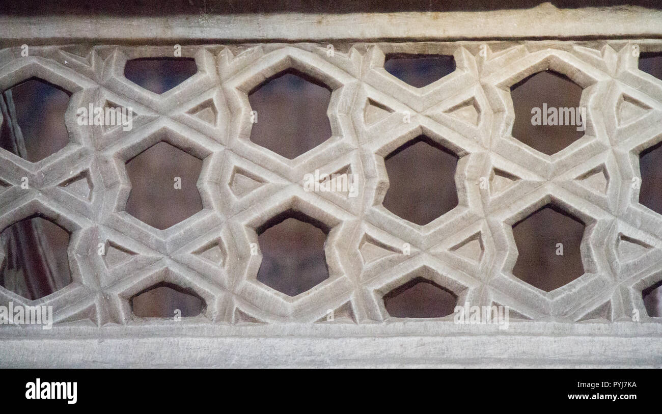 Ottoman Turkish art with geometric patterns on surfaces Stock Photo - Alamy