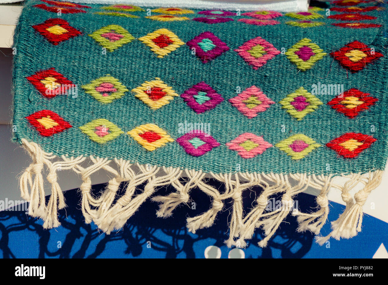 Traditional Turkish hand made carpet and rugs Stock Photo - Alamy