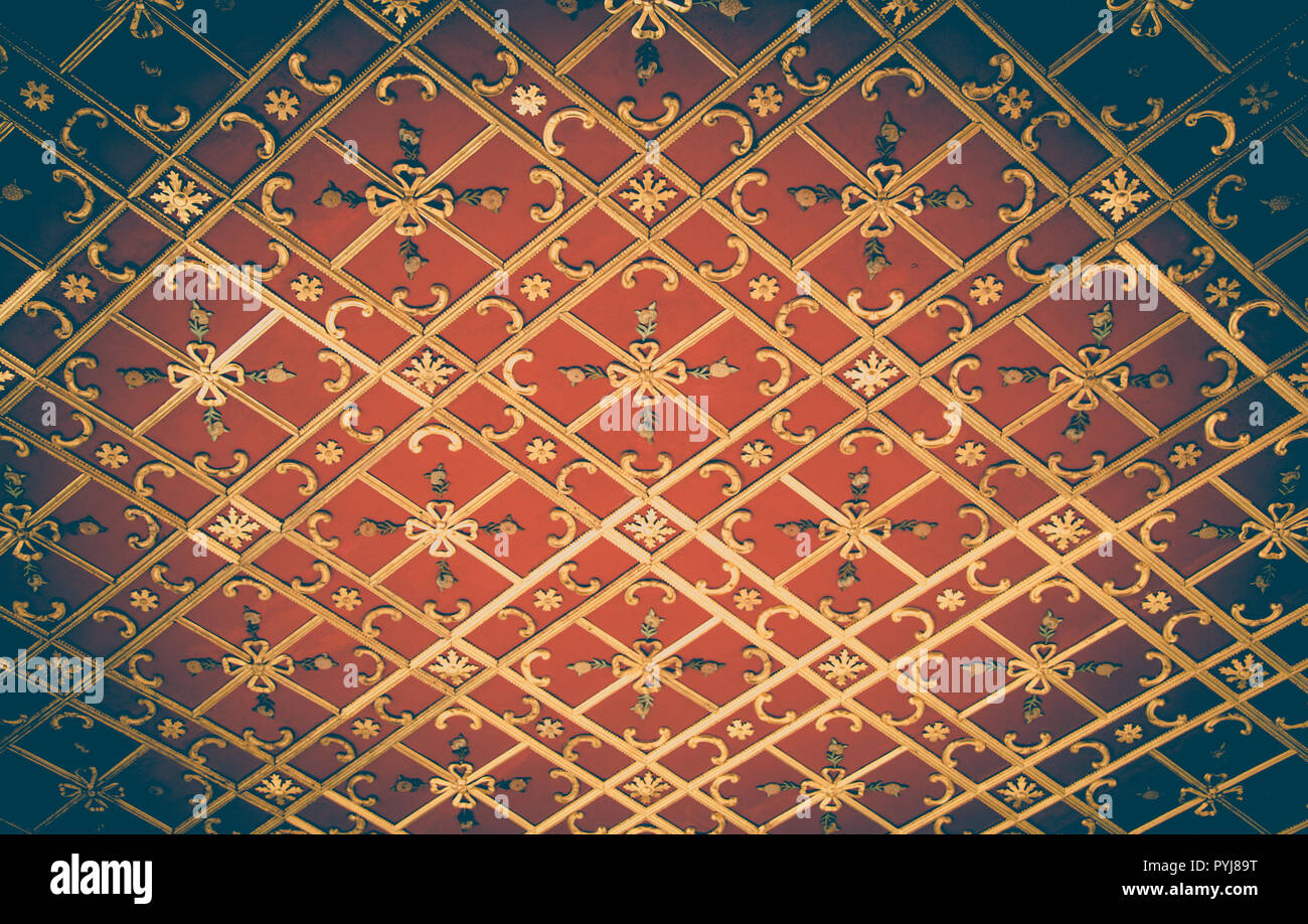 Ottoman Turkish art with geometric patterns in view Stock Photo - Alamy