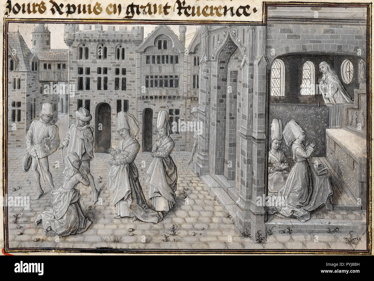 Lieven van Lathem, Miracle of the Adulterous Woman's Repentance, Circa ...