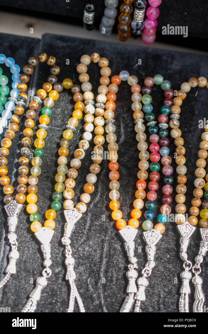 Set of praying beads of various colors Stock Photo - Alamy
