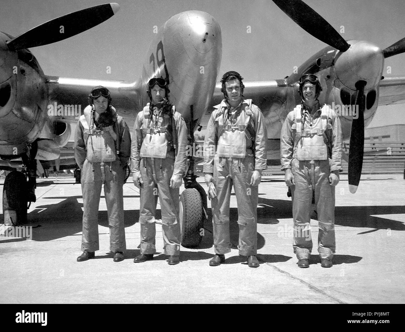The Aircraft Engine Research Laboratory’s pilot corps during the final ...