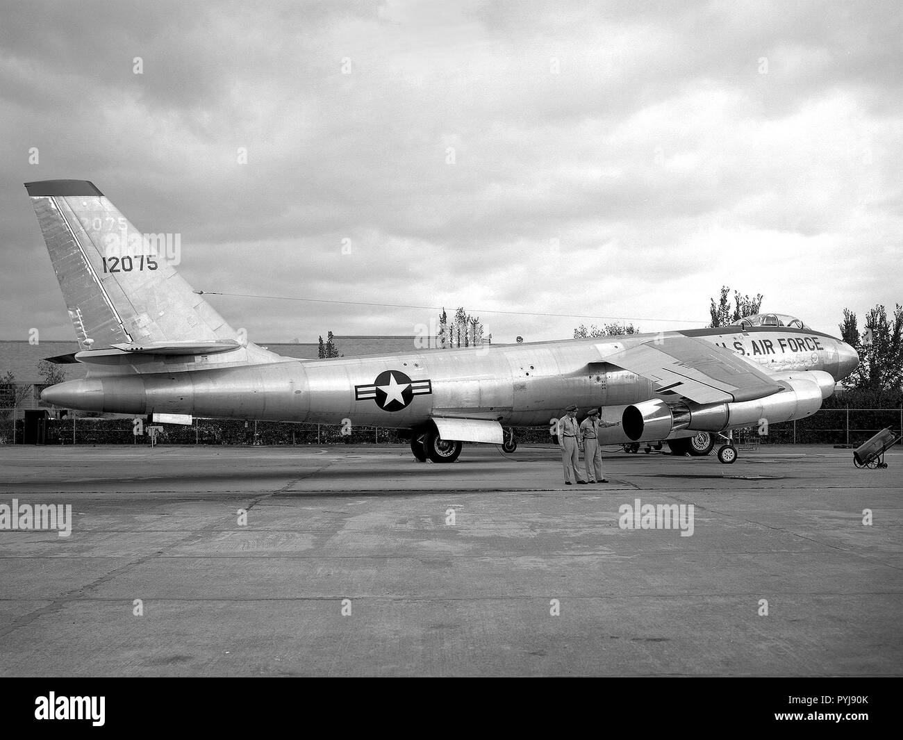 1957 USAF plane jet Stock Photo - Alamy