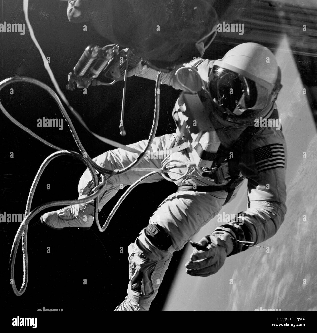 (3 June 1965) --- Astronaut Edward H. White II, pilot of the Gemini IV ...