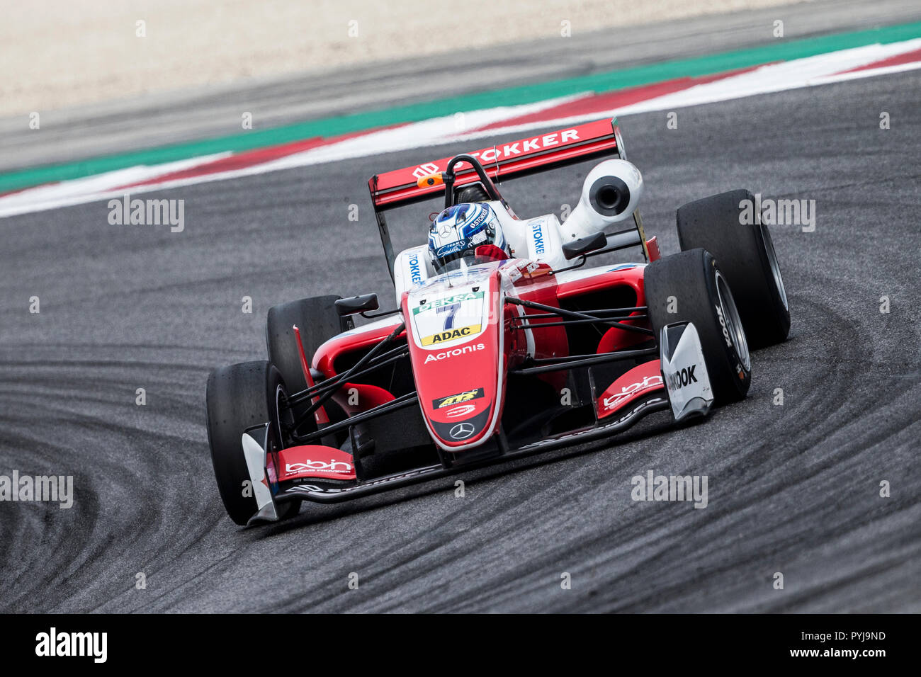 Misano Adriatico, Italy - August 25, 2018: A Dallara F317 – Mercedes ...