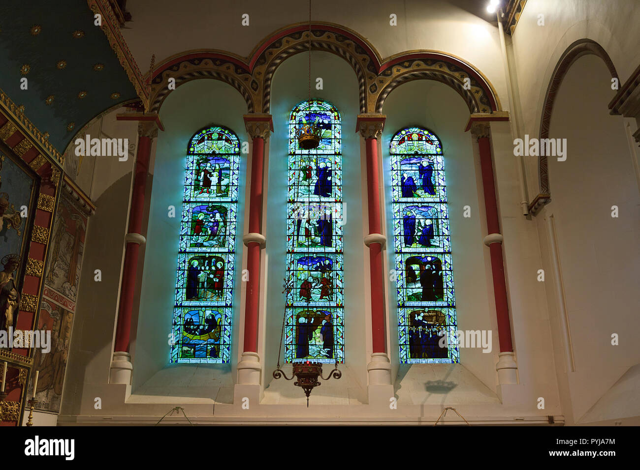 Stained Glass Window in All Saints Church Helmsley North Yorkshire UK ...