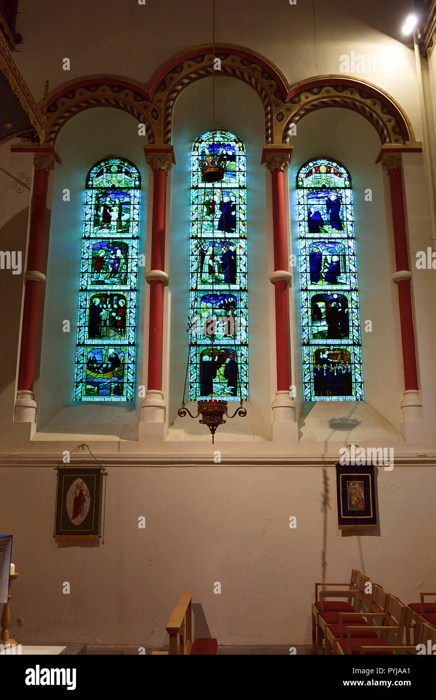 Stained Glass Window in All Saints Church Helmsley North Yorkshire UK ...