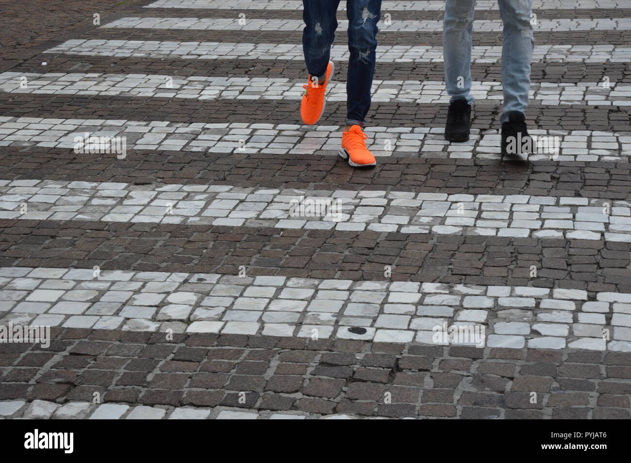 Pedestrian crossing legs hi-res stock photography and images - Alamy